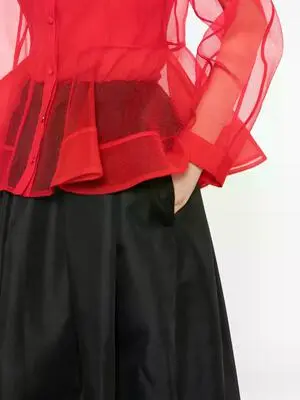 Comme Des Garçons Pleated Midi Skirt
