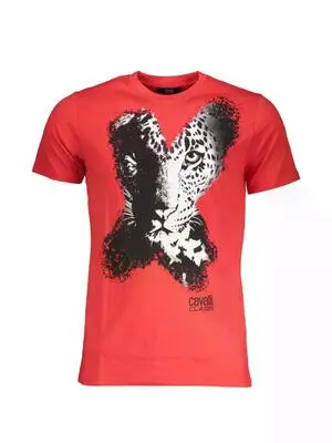 Roberto Cavalli Leopard-print T-shirt - Red