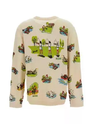 BODE Beaded Camp Cardigan - Neutrals