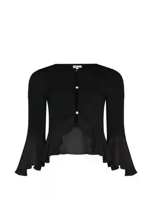 TEMPERLEY LONDON Leilani Ruffled Silk Jacket