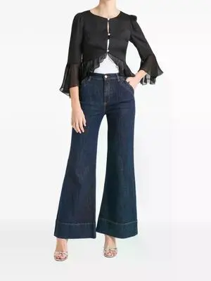 TEMPERLEY LONDON Leilani Cropped Jacket - Black