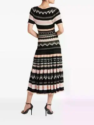 TEMPERLEY LONDON Meryl V-neck Midi Dress - Black