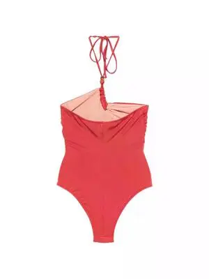 Anjuna Bead-embellished Ruched Swimsuit