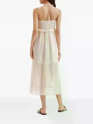 B+AB Ruffled Trim Asymmetric Dress - Pink