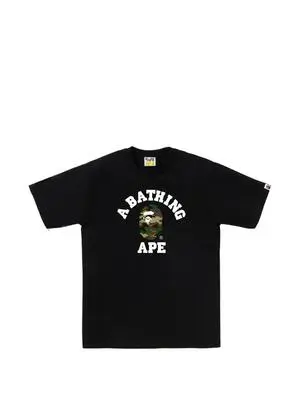 A BATHING APE Camouflage-print T-shirt - Black