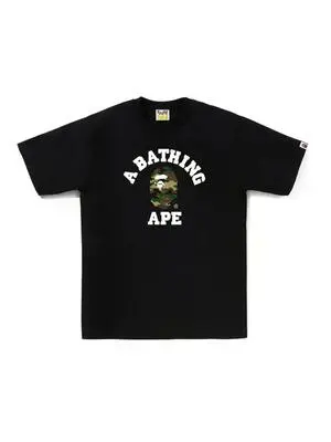 A BATHING APE Camouflage-print T-shirt - Black