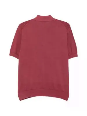 Fedeli Textured-knit Short-sleeve Polo Shirt