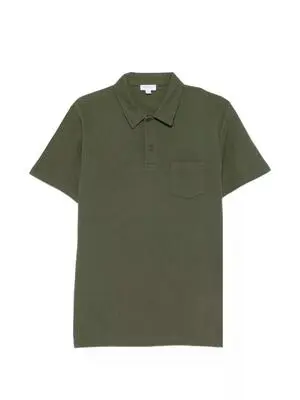 Sunspel Chest-pocket Polo Shirt - Green