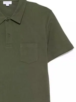Sunspel Chest-pocket Polo Shirt - Green