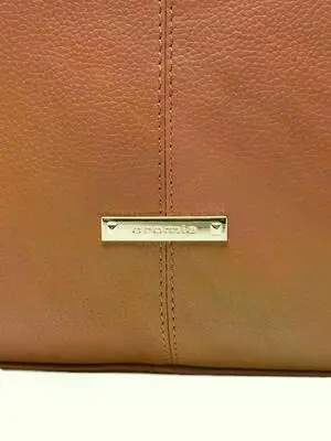 CROMIA Serena Grained Leather Shoulder Bag - Brown