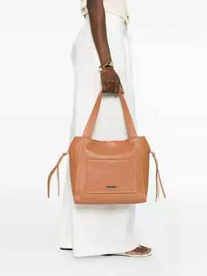 CROMIA Grained Leather Shoulder Bag