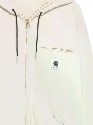 Sacai X Carhartt Logo-patch Hoodie