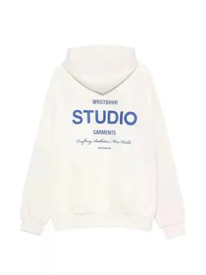 WRSTBHVR Garm V5 Logo-print Hoodie - White