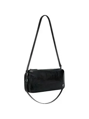 COURREGES Small Three Sixty Shoulder Bag - Black
