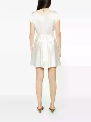 DÔEN Junia Lace-trim Mini Dress - White