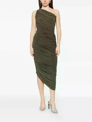 Norma Kamali Diana Ruched Dress - Green