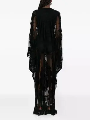 Norma Kamali Lace Maxi Dress