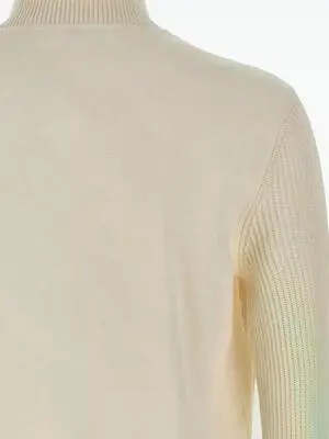 Eleventy Knitted-sleeve Zip-up Jacket
