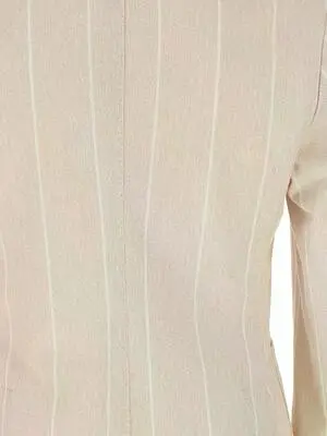 Eleventy Striped Double-breasted Blazer - Neutrals