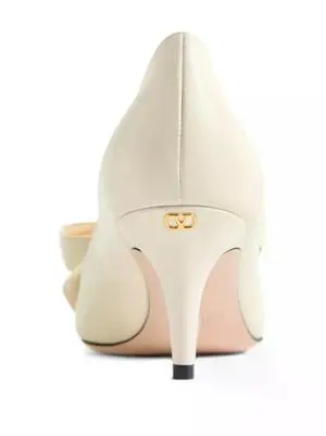 Valentino Garavani Kidskin Bow Pumps - Neutrals