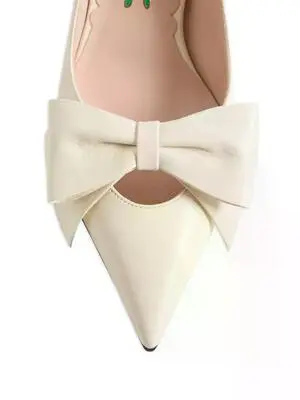 Valentino Garavani Kidskin Bow Pumps - Neutrals