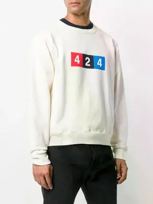 424 Logo Print Crewneck Sweatshirt