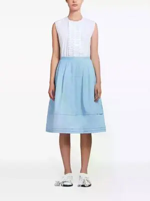 Marni Micro-pleated A-line Midi Skirt
