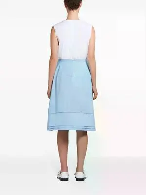 Marni Micro-pleated A-line Midi Skirt