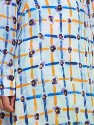 Marni Graphic-print Silk Midi Skirt