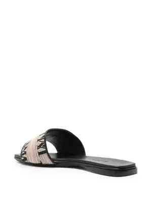 Max Mara Logo Jacquard Sandals