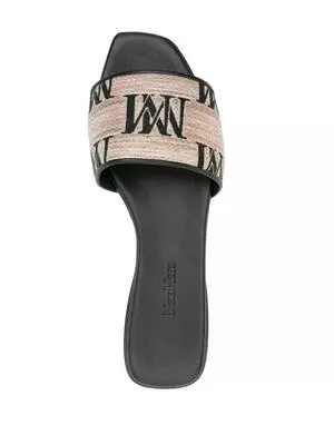 Max Mara Logo Jacquard Sandals