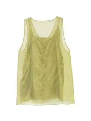 AMI Paris Layered Silk Blouse