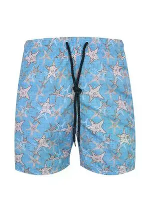 DRUMOHR Slub-texture Shorts - Blue