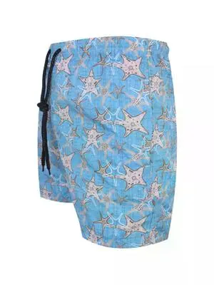 DRUMOHR Slub-texture Shorts - Blue