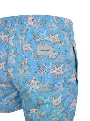 DRUMOHR Slub-texture Shorts - Blue