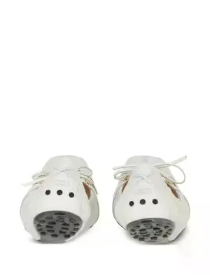 TOD'S Bow-detail Leather Ballet Flats