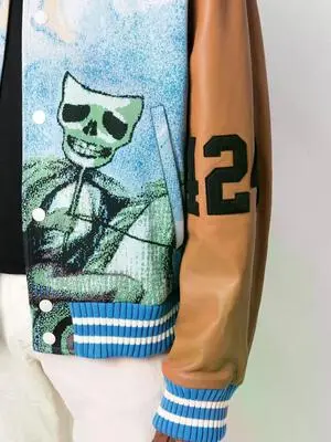 424 Jacquard-print Bomber Jacket
