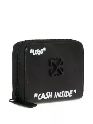 Off-White Logo-plaque Quote-print Wallet