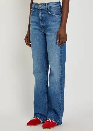 MOTHER The Bookie Sneak Straight-leg Denim Jeans