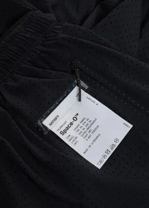 Satisfy Space-o Perforated Stretch-nylon Trousers - Black