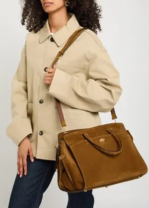 METIER Private Eye Suede Tote Bag - Tan
