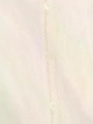 Chloé Pointelle-knit Scalloped-trim Cardigan