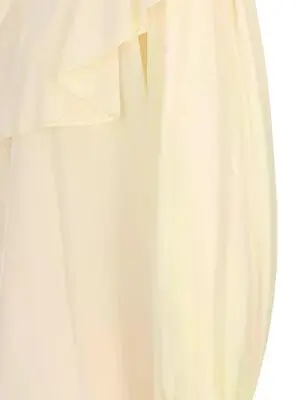 Chloé Ruffled Lace-trim Blouse