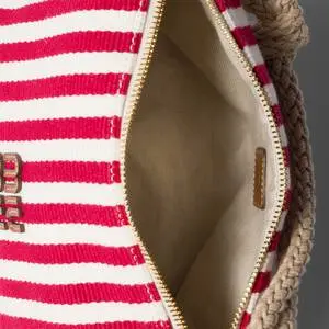 Miu Miu Spirit Pouch - Ruby Red/cognac