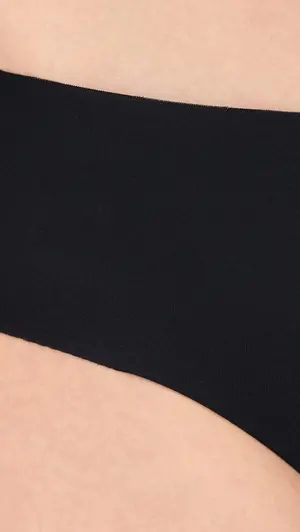 Commando Bikini Panties - Black