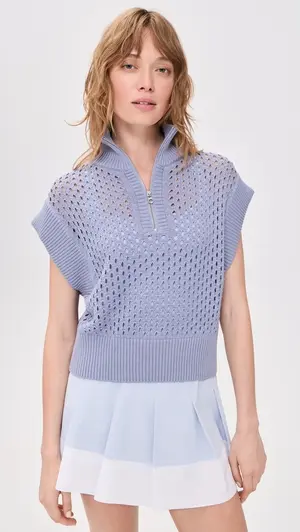 Varley Gaines Half Zip Knit Top