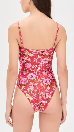 PatBO Peony Ruffle Bodysuit