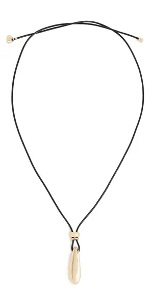 Ettika Pendant Corded Necklace - Black