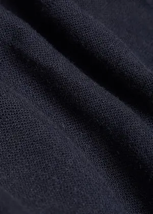 Paige Woven Relaxed Trousers - Navy