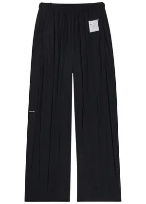 Satisfy Space-o Perforated Stretch-nylon Trousers - Black